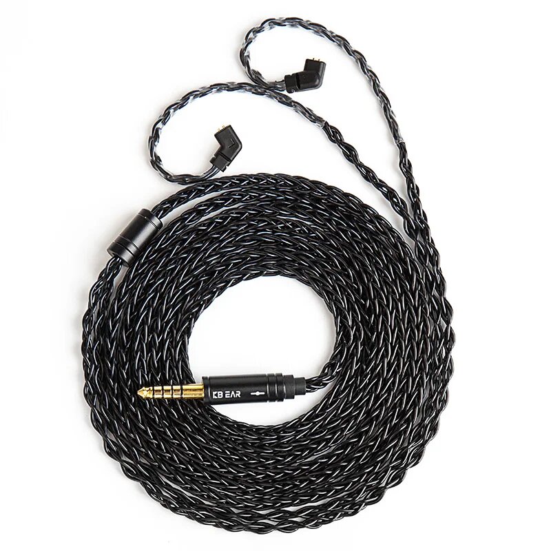 KBEAR ST12 Plus 8-ядерный серебряный кабель для наушников KZ EDX PRO