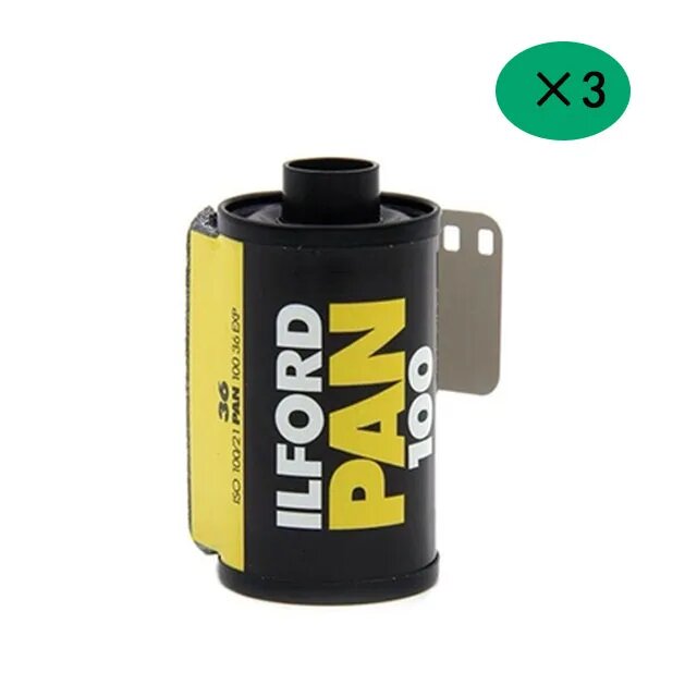 Ilford PAN 100 Черно-белая пленка 36 экспозиций 3 rolls