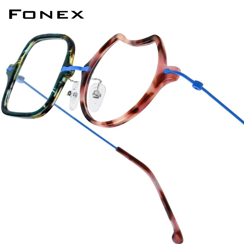 FONEX оправа для очков синяя, Frame Color: 85842 Blue