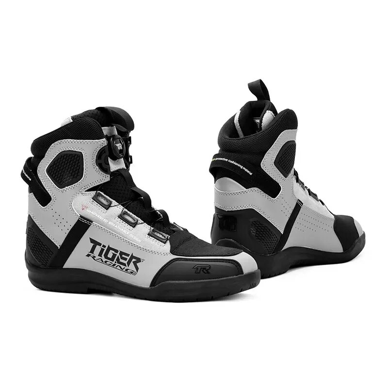 Мотоботы в корейском стиле Tiger: летние уличные ботинки для 44, Черный, TR-R1 BlackGrey