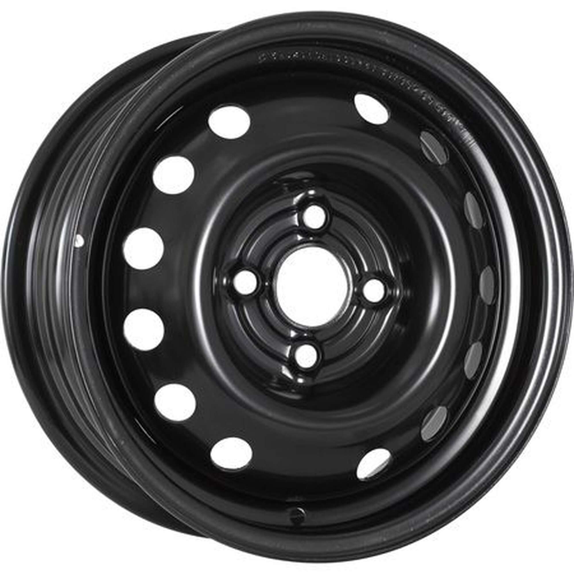 Колесный штампованный диск Евразиа тапо 53A39Z R14x5.5 4x100 ET39 CB56.6 Black