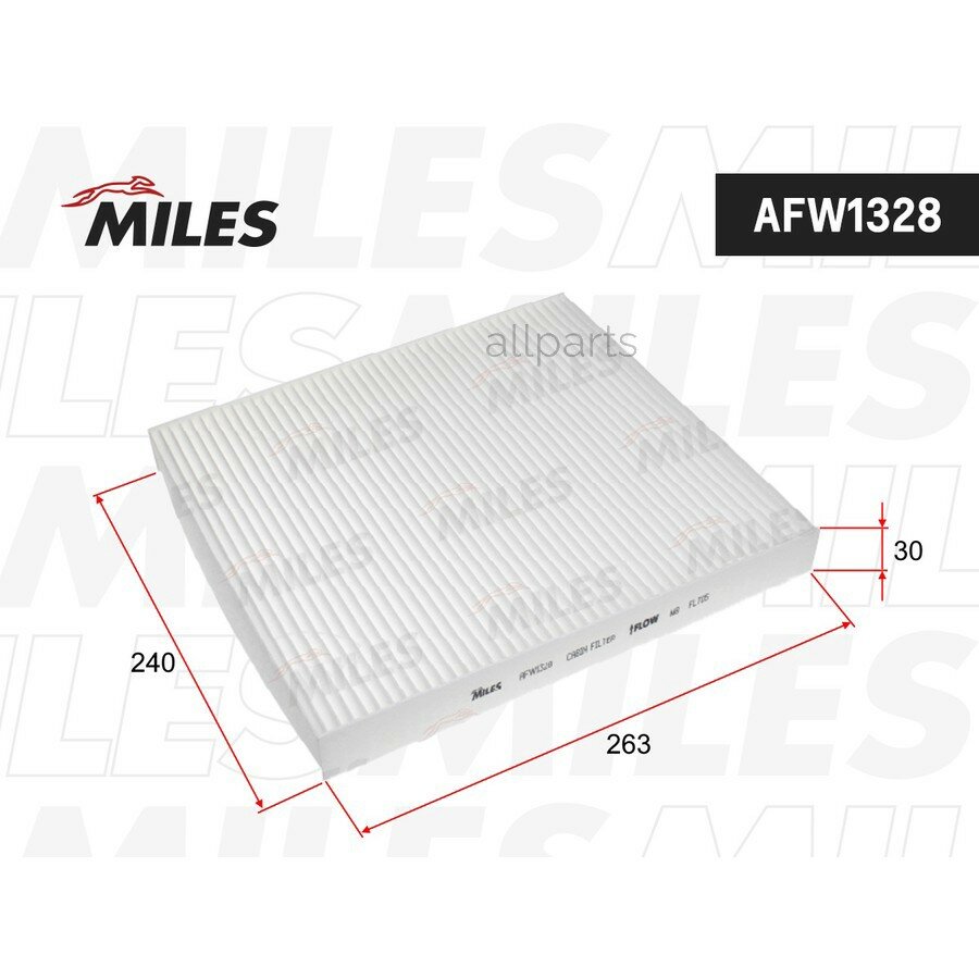 MILES AFW1328 Фильтр салона JEEP GRAND CHEROKEE 10-