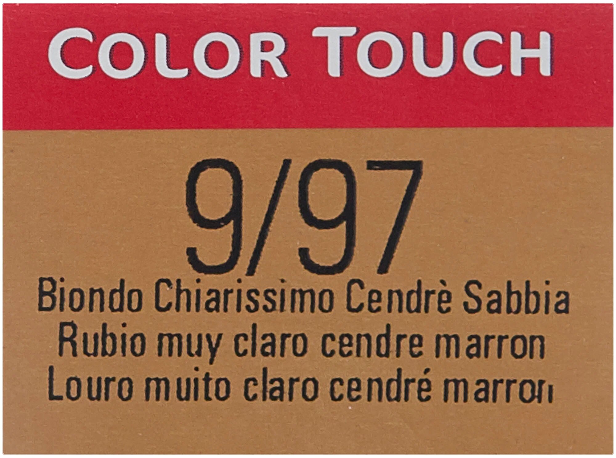 Крем-краска Wella Professionals Color Touch без аммиака , 9/97 очень светлый блонд сандре коричневый ,60 мл