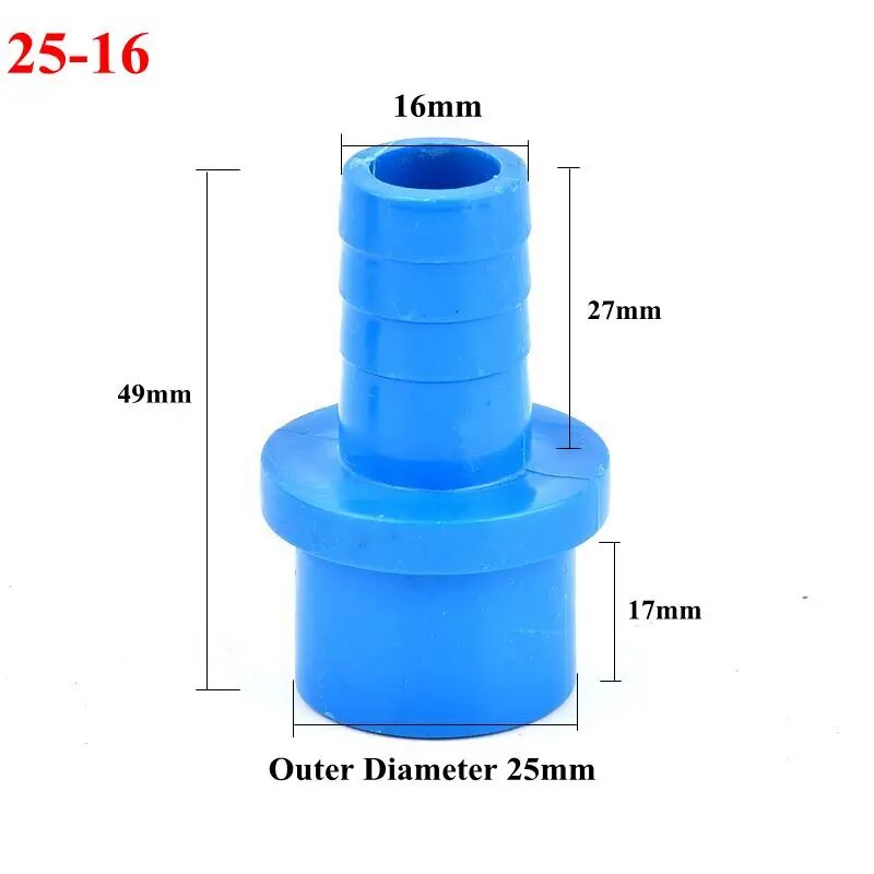 Соединитель PVC 25-16 мм, OD 25-16mm, 1pc