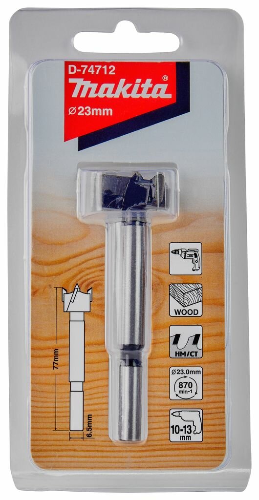 Сверло Форстнера STANDARD 23x77 Makita D-74712