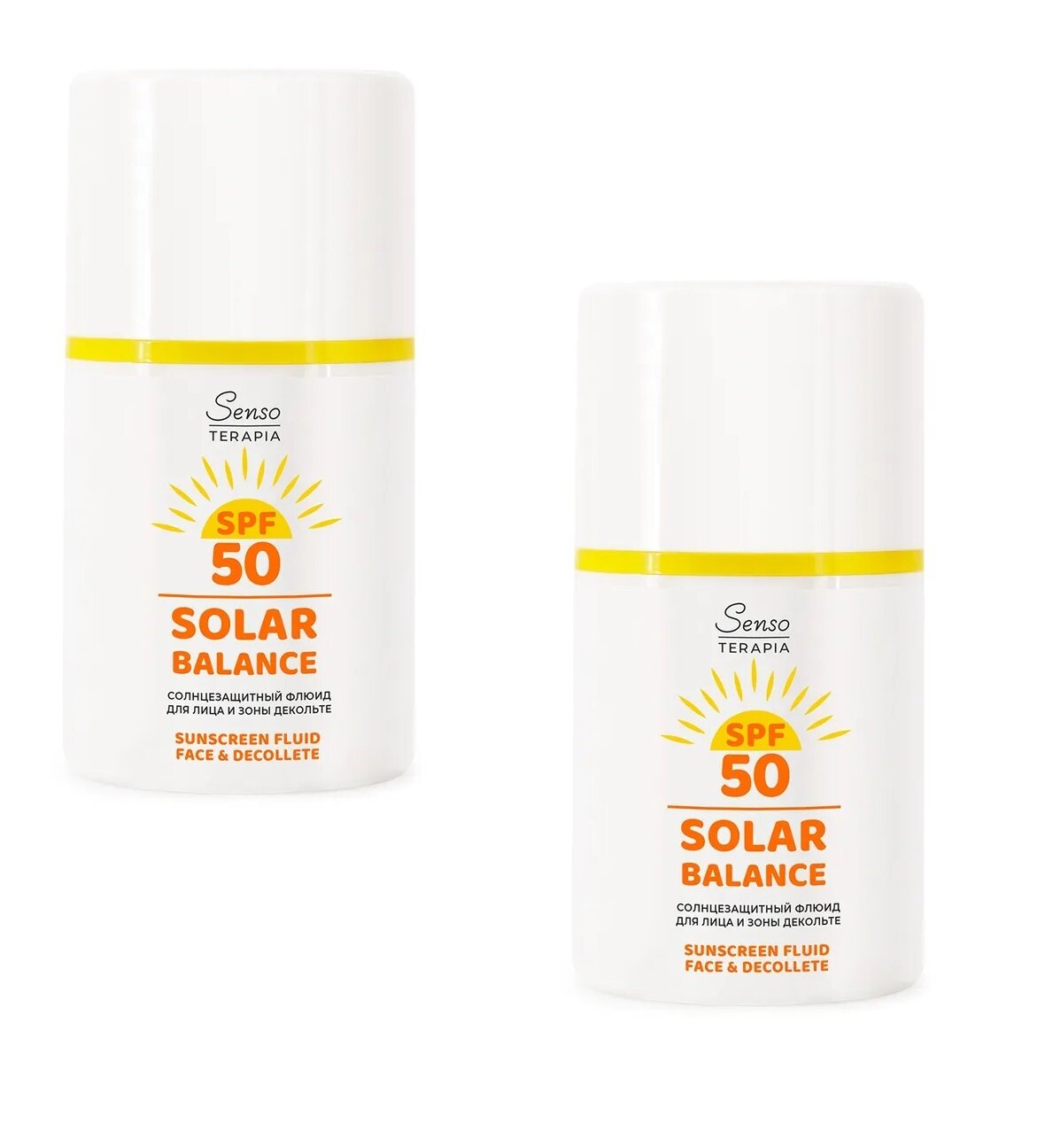 Солнцезащитный флюид SensoTerapia «Solar Balance» для лица и зоны декольте, 50мл 2шт