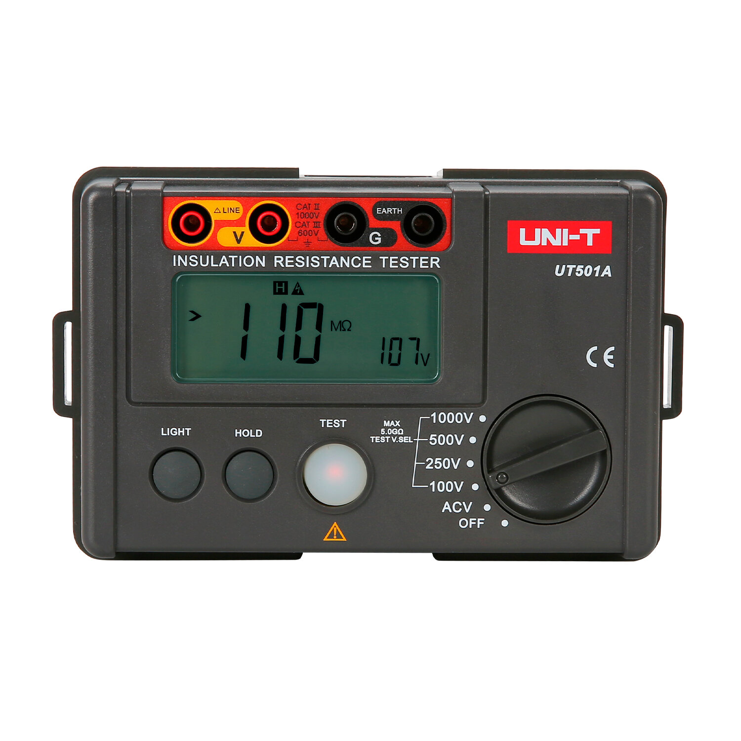 Измеритель сопротивления изоляции UNI-T UT501A, с подсветкой, автоматическое выключение, цифровой