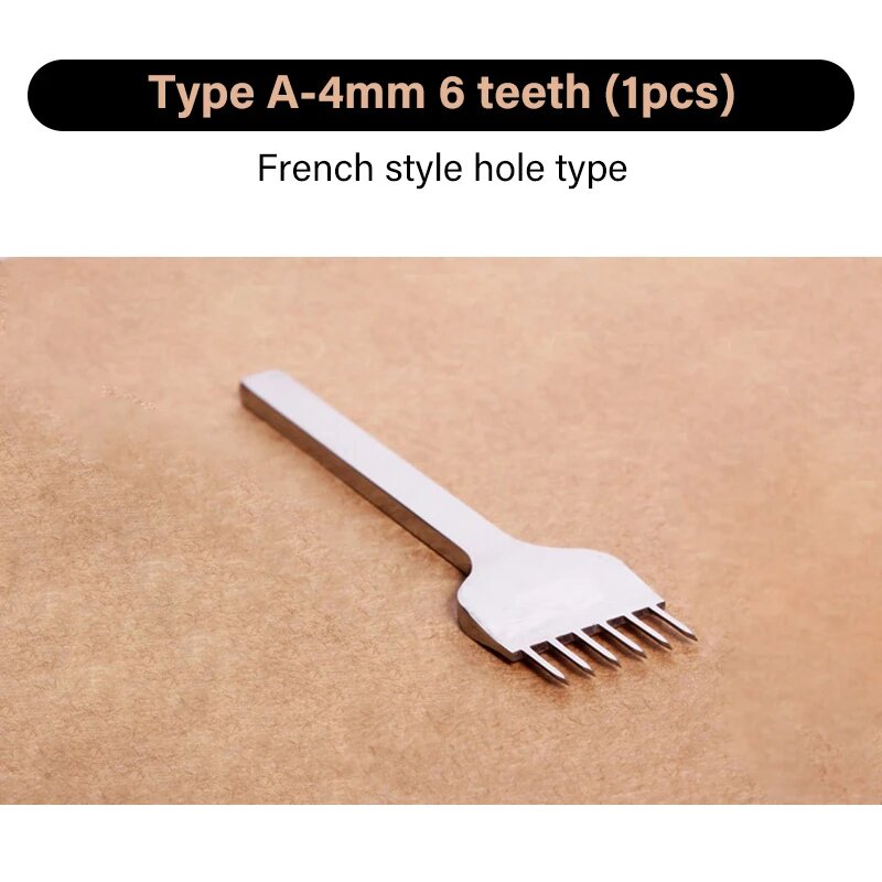 Дырокол для кожи Type A-4mm 6 teeth