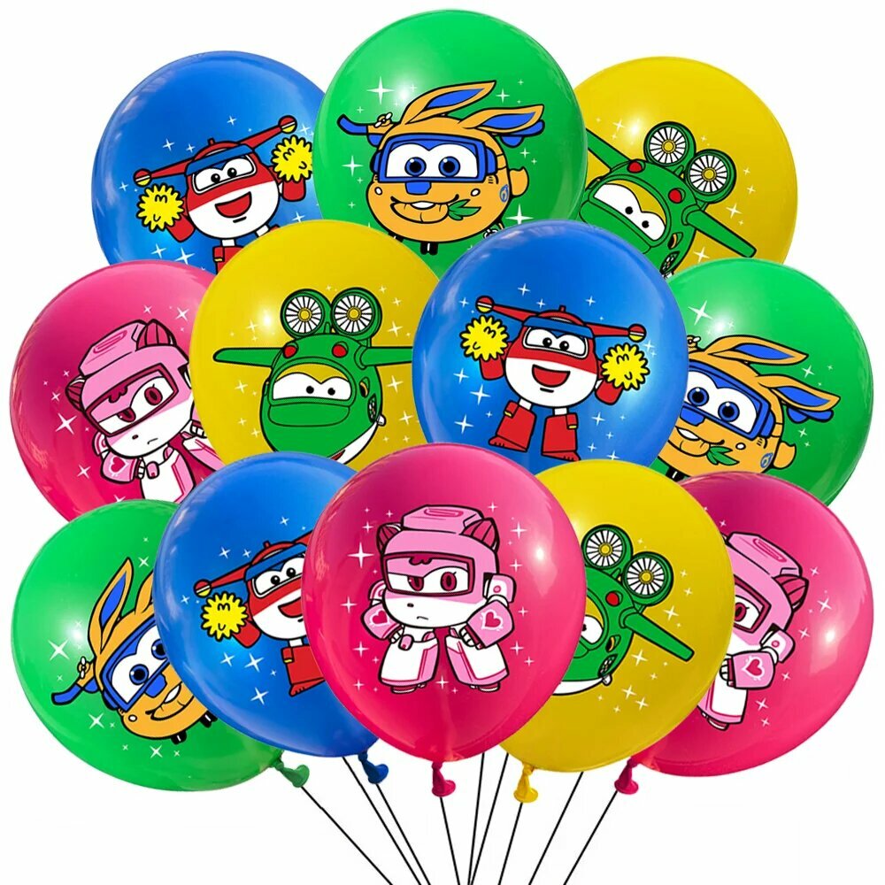 Шары латексные "Супер Крылья", 12 шт, balloon-1