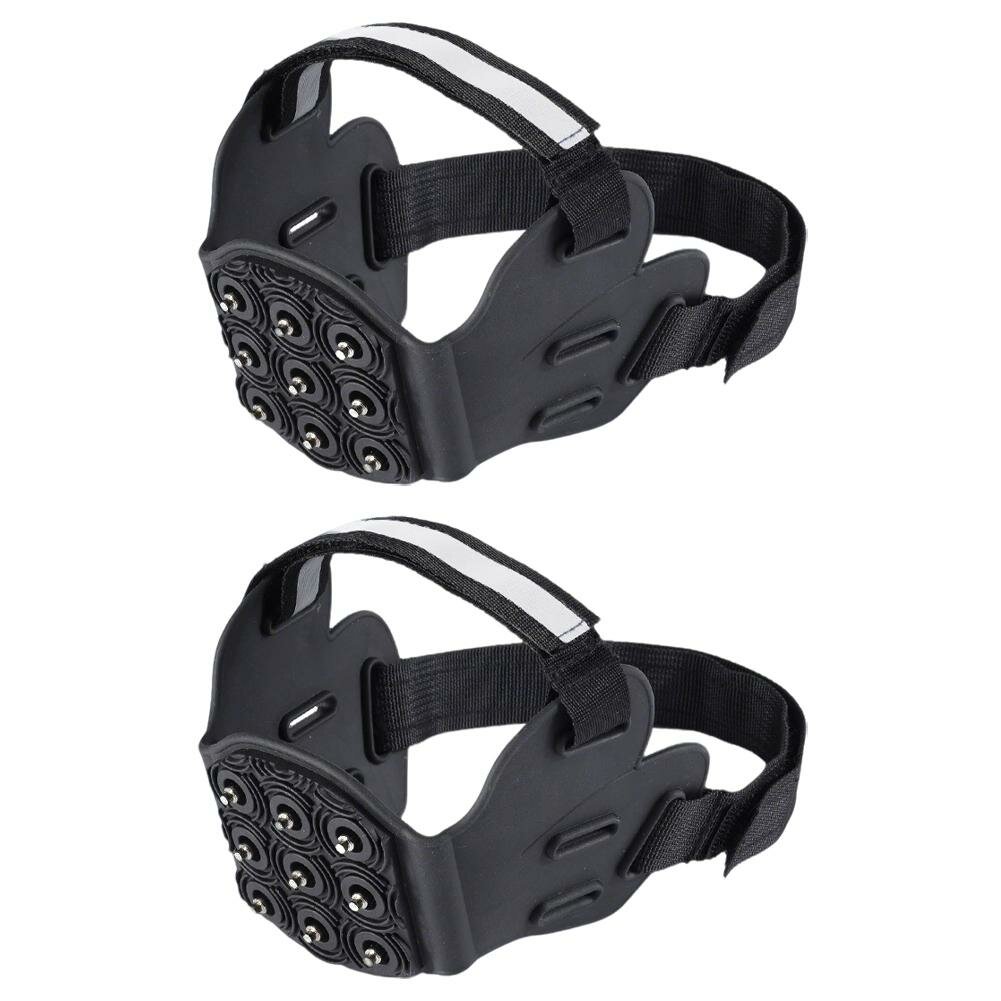 Шипы для обуви и ботинок, модернизированные универсальные стальные шипы с 9 зубьями, 9-зубчатые, для защиты от льда, для снегоступов.