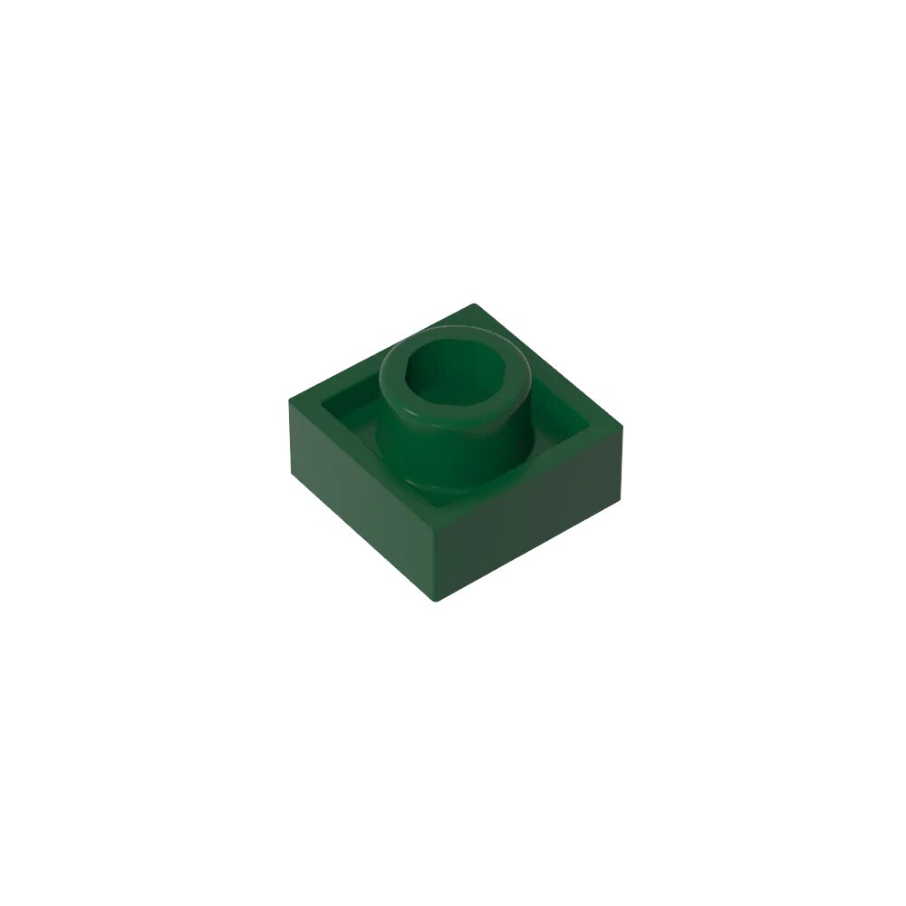 Изумрудный LEGO Brick 2x2 с отверстием