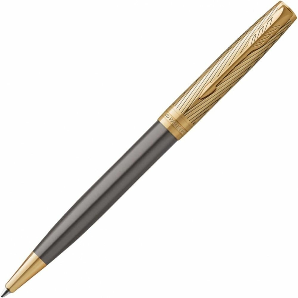 Ручка шариковая Parker "Sonnet ARROW GT" черная, 1,0мм, кнопочн, подарочная упаковка