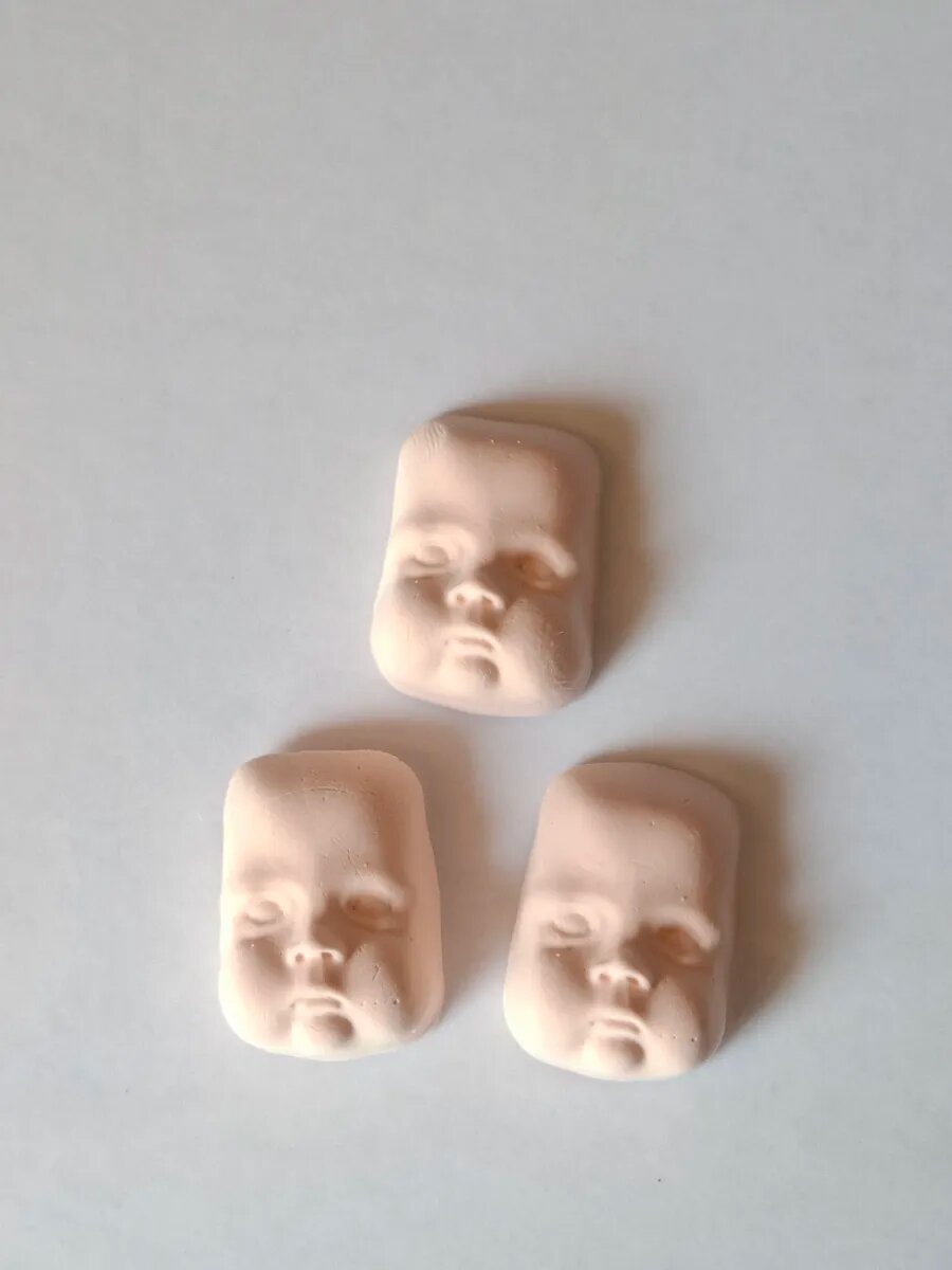 Набор лиц для ватной игрушки - 3 шт.