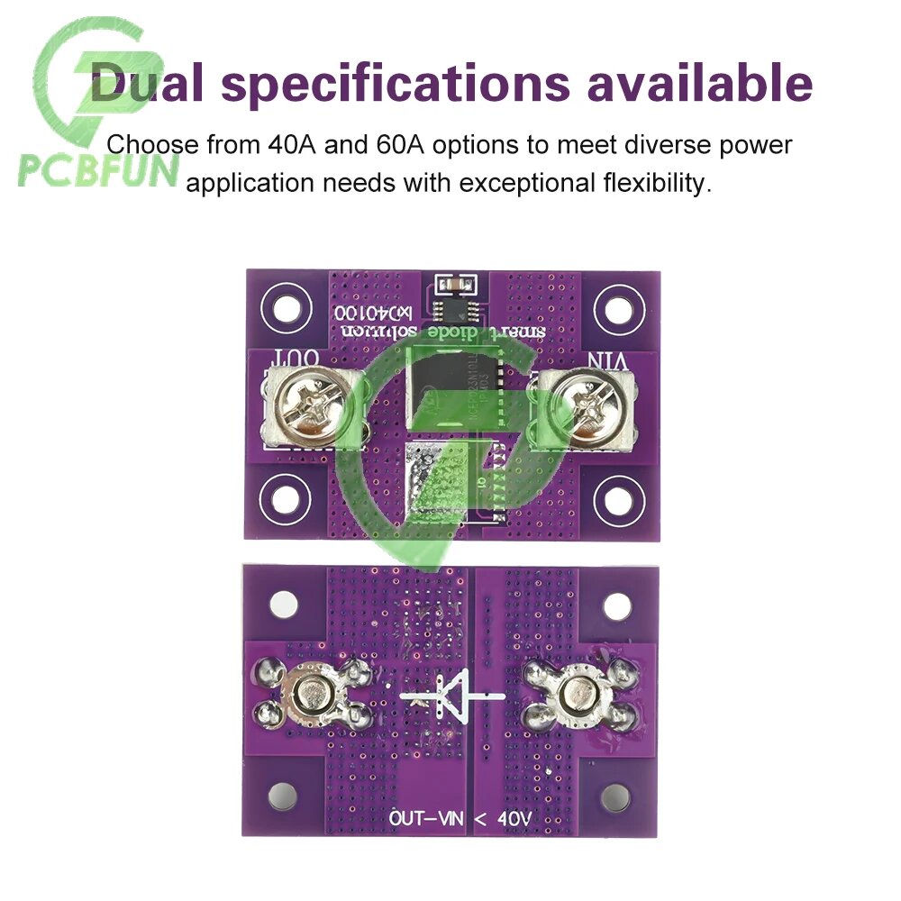Диодный модуль PCBFUN 40A без клемм — фото 1