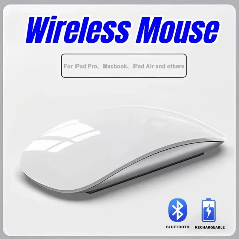 Беспроводная Touch Mouse White Bluetooth Rechargeable — фото 1
