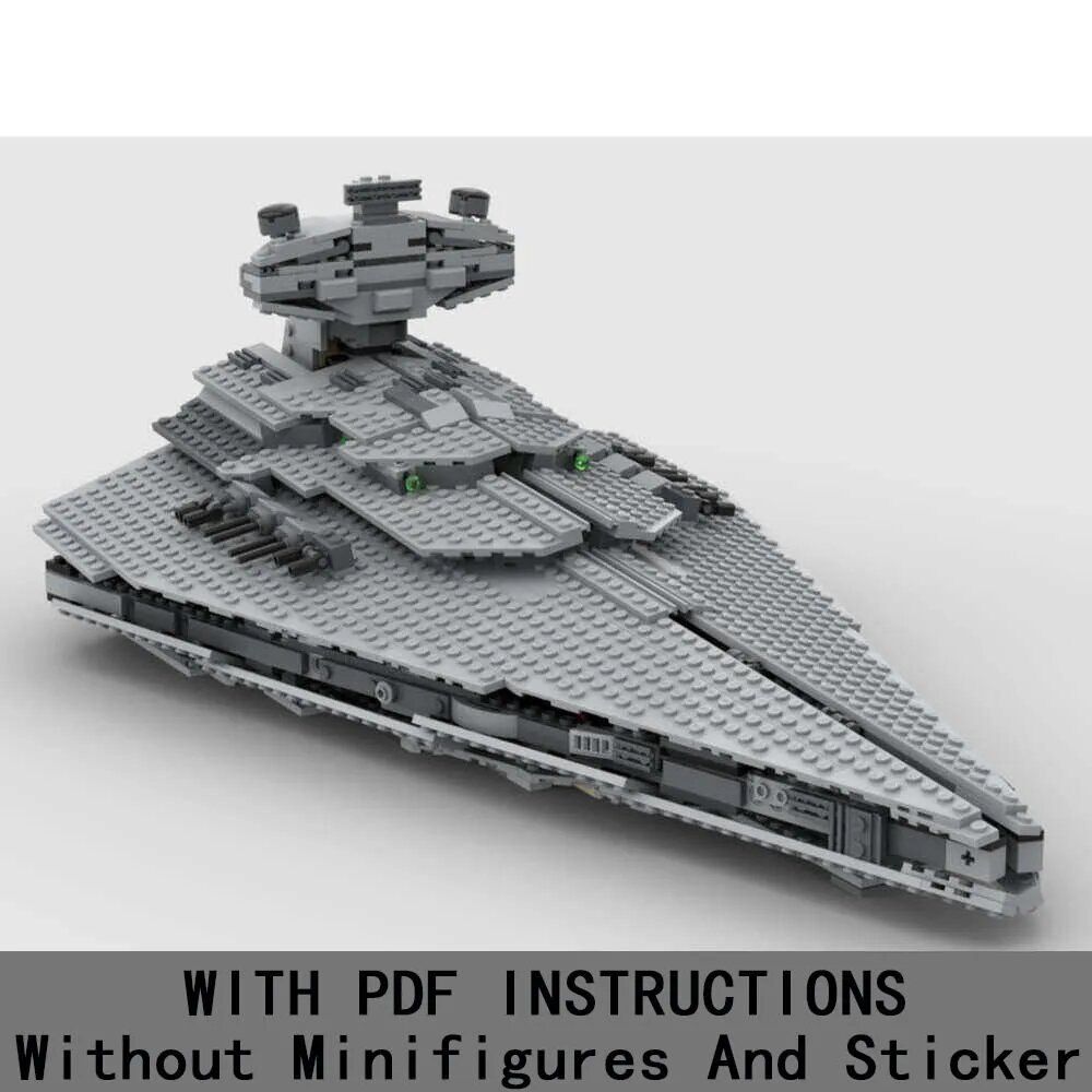 1128шт. Конструктор Star Destroyer 75315 Imperial Light Cruiser Alternate build Набор строительных блоков