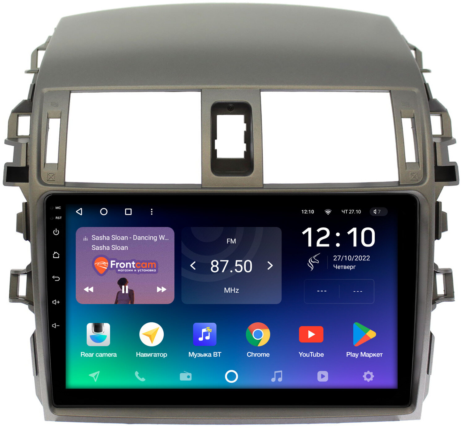 Штатная магнитола Teyes SPRO PLUS 4/64 9" RM-9061 Toyota Corolla (E150) 2006-2013 Android 10 (4G-SIM, DSP, IPS)