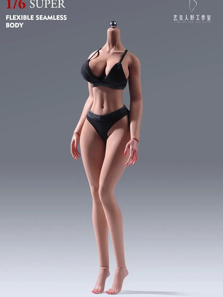 Игрушка женское тело с большой грудью и загаром высотой 27 см YM501M 1:6
