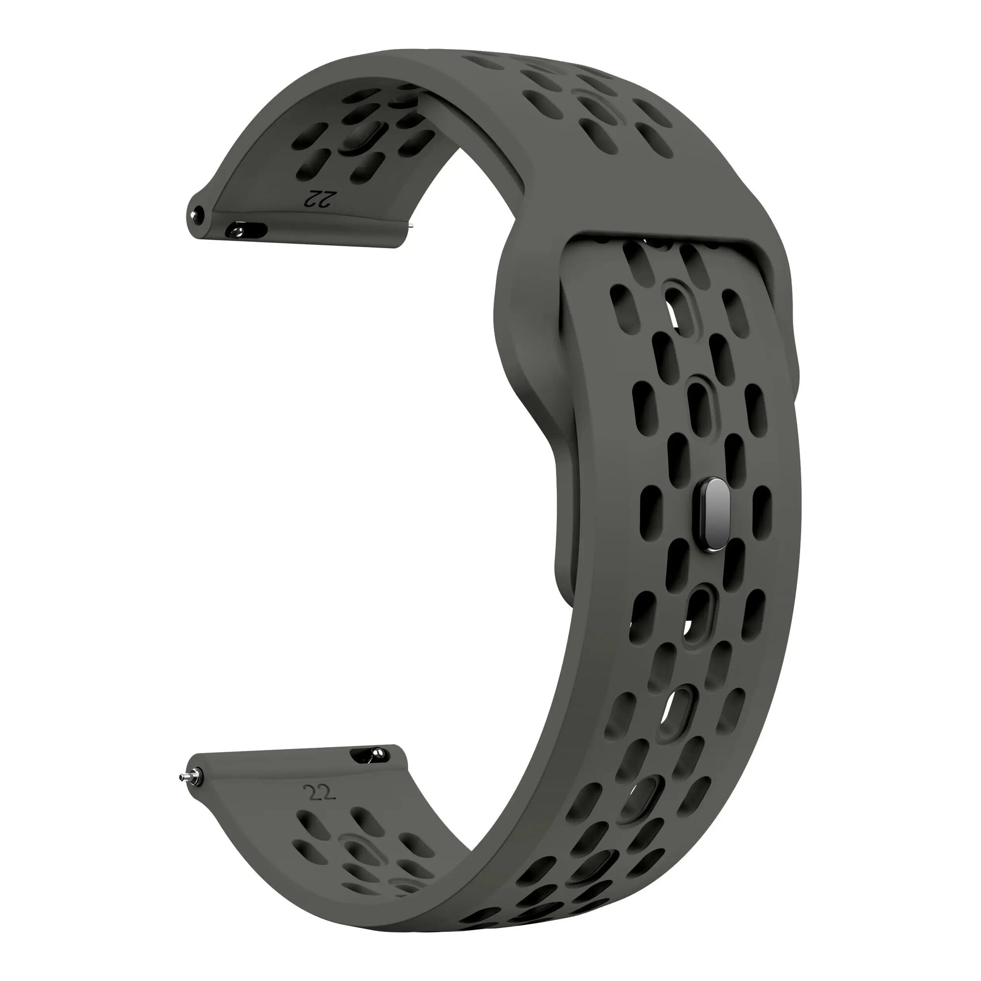 Силиконовый ремешок Dark Grey для Amazfit Balance 2-1