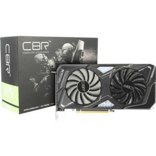Видеокарта CBR RTX 3060 12Gb GDDR6, 192bit, 1320-1777Mhz, 3*DP + 1*HDMI 2.1, 170W, Ret