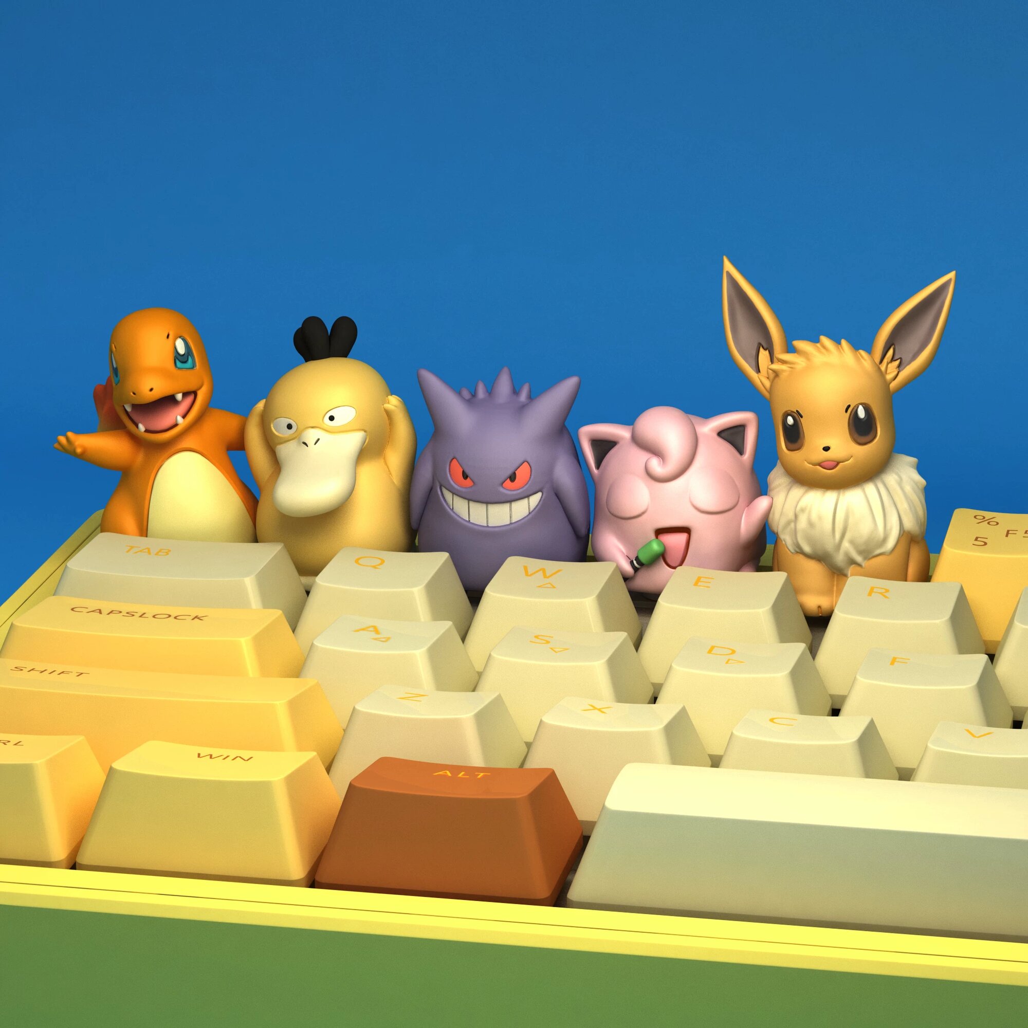 Кейкап Pokémon Gengar, персонализированный кейкап для механической клавиатуры Pokémon, креативный кейкап, трехмерная