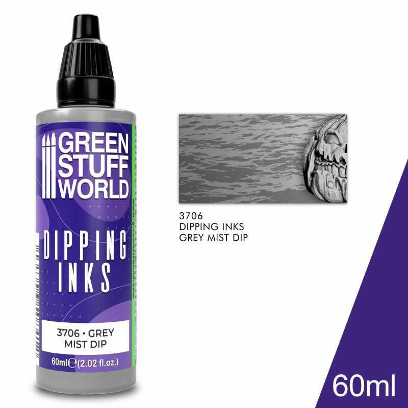 Краска акриловая 3706 цвет Grey Mist Dip, 60 мл, Dipping Inks, Green Stuff World