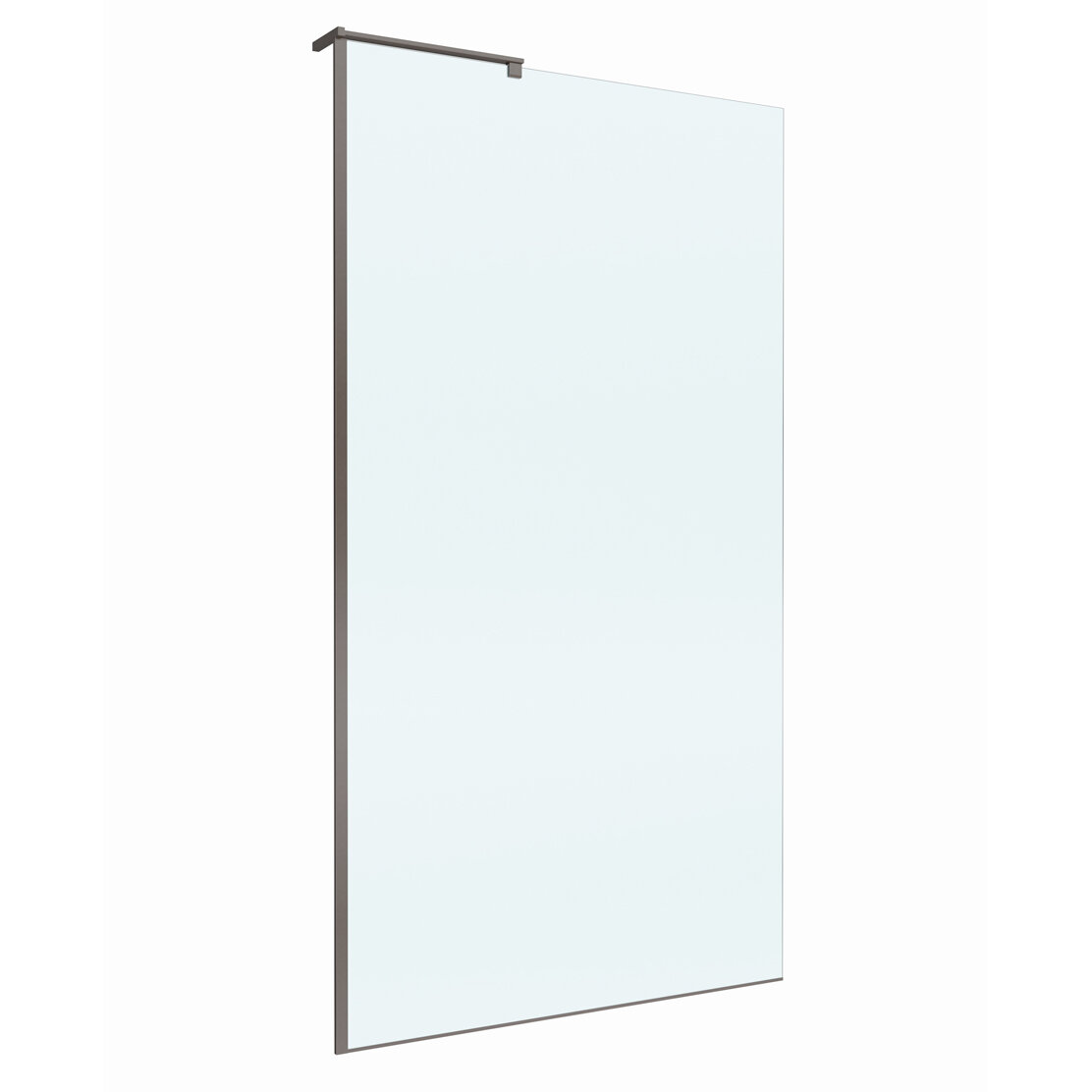 Душевая перегородка BelBagno Uno 200х110 UNO-L-1-TB-110-C-GM оружейная сталь