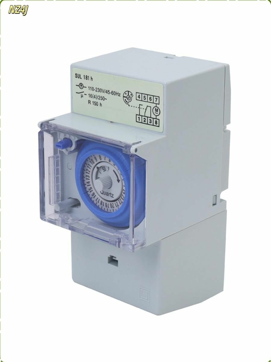 SUL181H Механический таймер 24-часовой реле времени Электрический программируемый переключатель таймера на DIN-рейку-YG-CJ0805