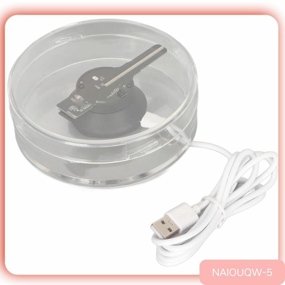 3D голографический вентилятор, легкий и портативный, для домов и ресторанов