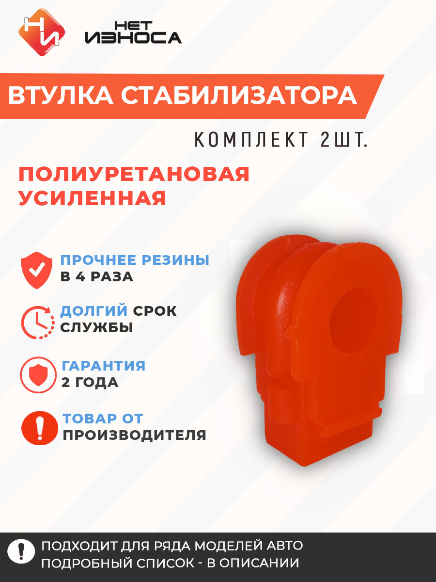 Втулка переднего стабилизатора ID 23мм NB292-2 NISSAN QASHQAI, X-Trail T32