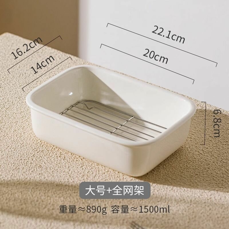 Керамический противень для выпечки, поддон для слива масла в духовке, поддон для запекания риса, поддон для приготовления на пару, специальный поддон для фритюрницы и микроволновой печи для жарки и приготовления пищи.