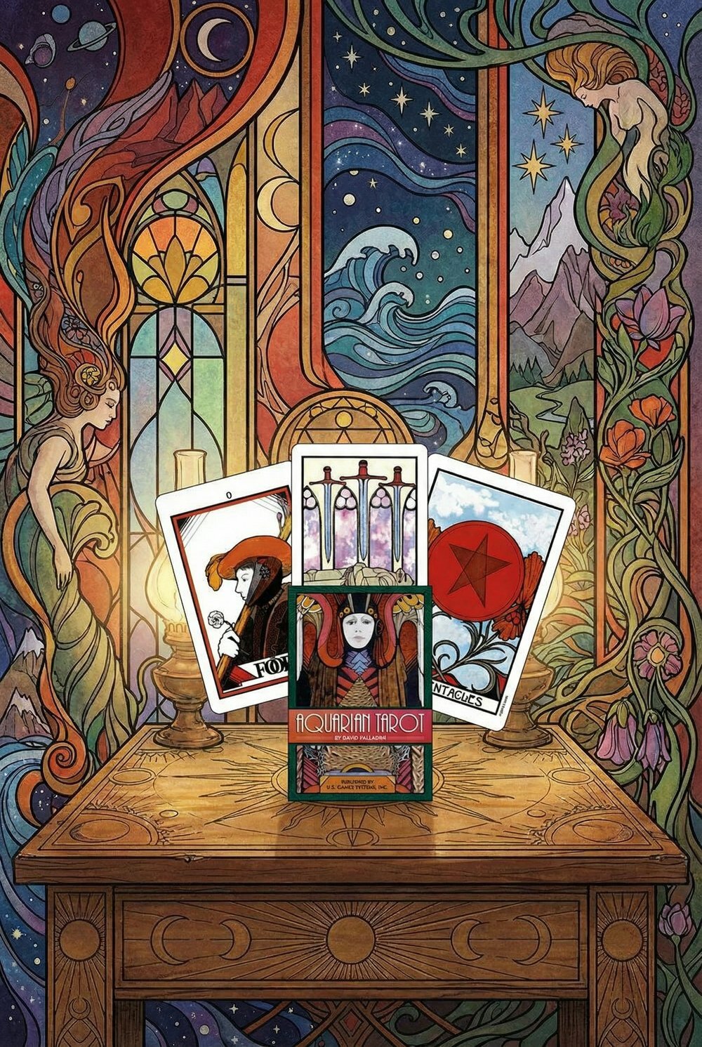 Карты Таро "Aquarian Tarot Deck" US Games / Колода Таро Водолея 63372 US Games Systems