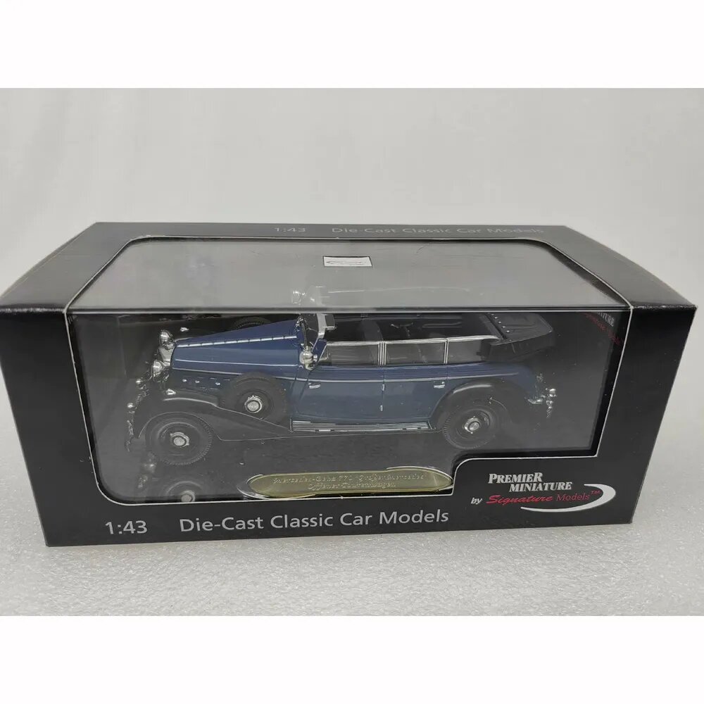 Игрушечная модель автомобиля Premier Miniatures Mercedes-Benz 770K Grosser Offener Tourenwagen 1:43 серого цвета коллекционная — фото 1