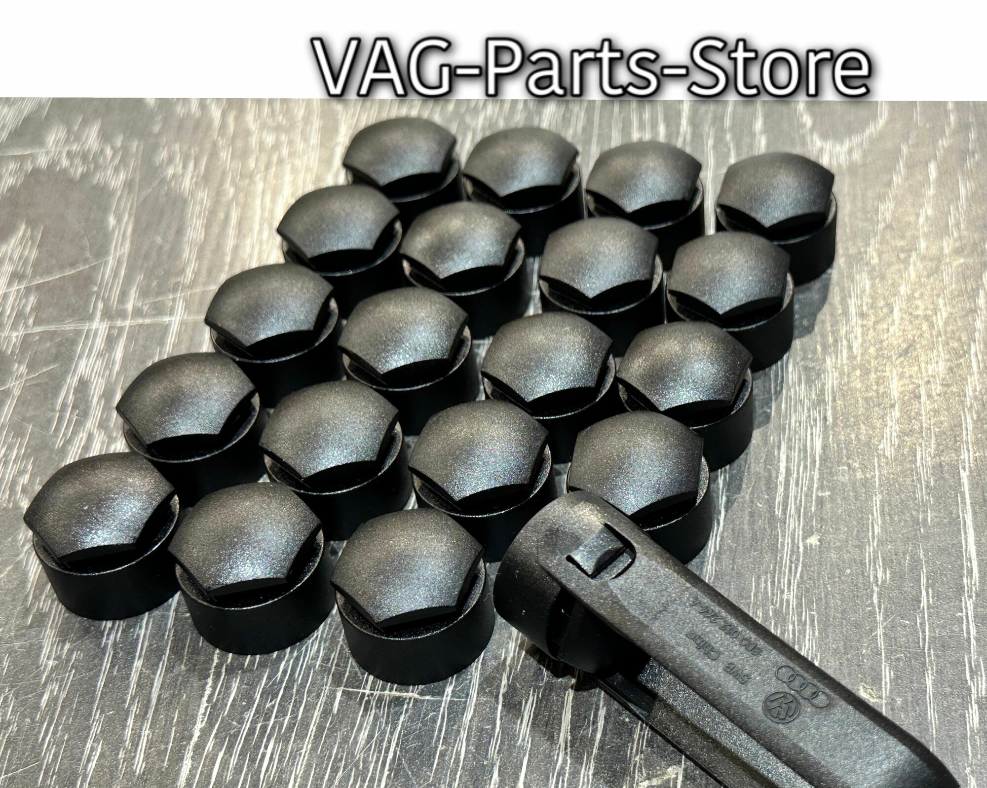 Колпачки болтов дисков vwag (чёрные) 17mm ( 20шт )