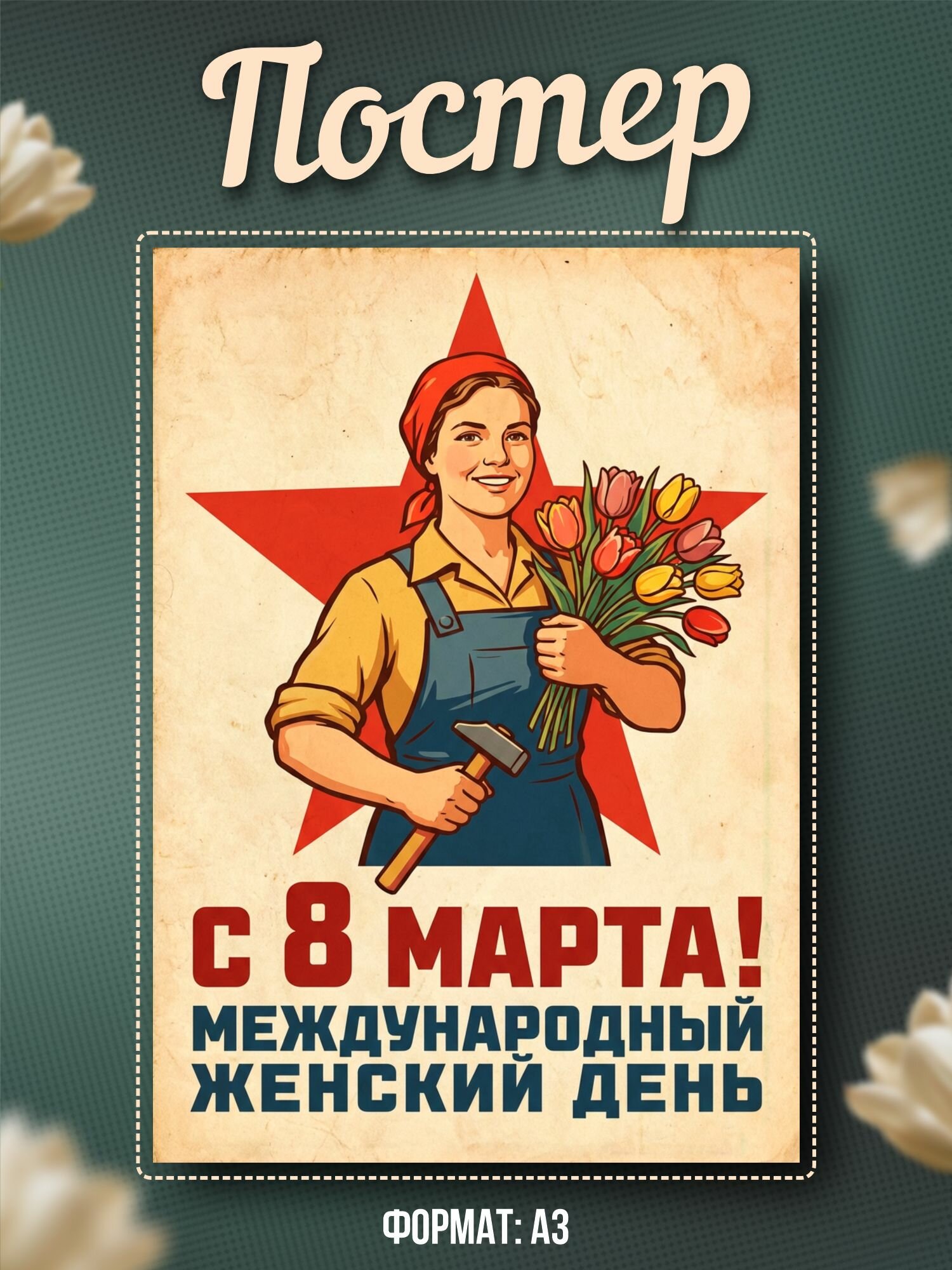 Плакат 8 марта