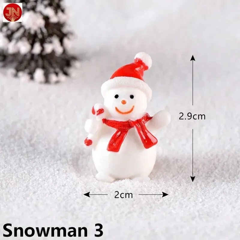 Фигурка декоративная Snowman 3, высота 3.5 см