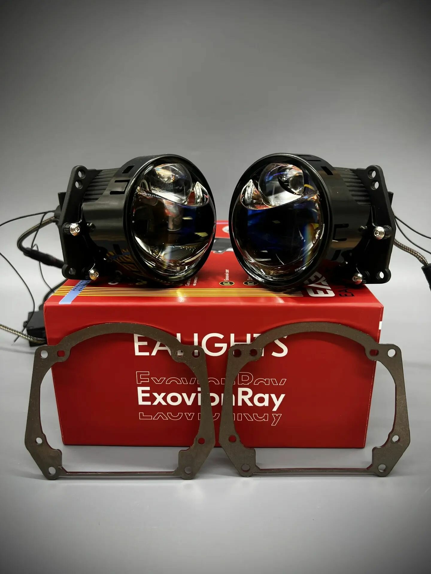 Лазерные Bi Led линзы для Skoda Rapid 2017-2020 без afs - Lazer линзы для фар - Дальний / Ближний, 60W / 51W, 6500LM / 5300LM,