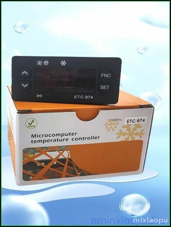 Терморегулятор ETC-974 230В, программируемый цифровой термостат с двумя датчиками для инкубатора, брудера, аквариума, холодильника и погреба, универсальный контроллер температуры