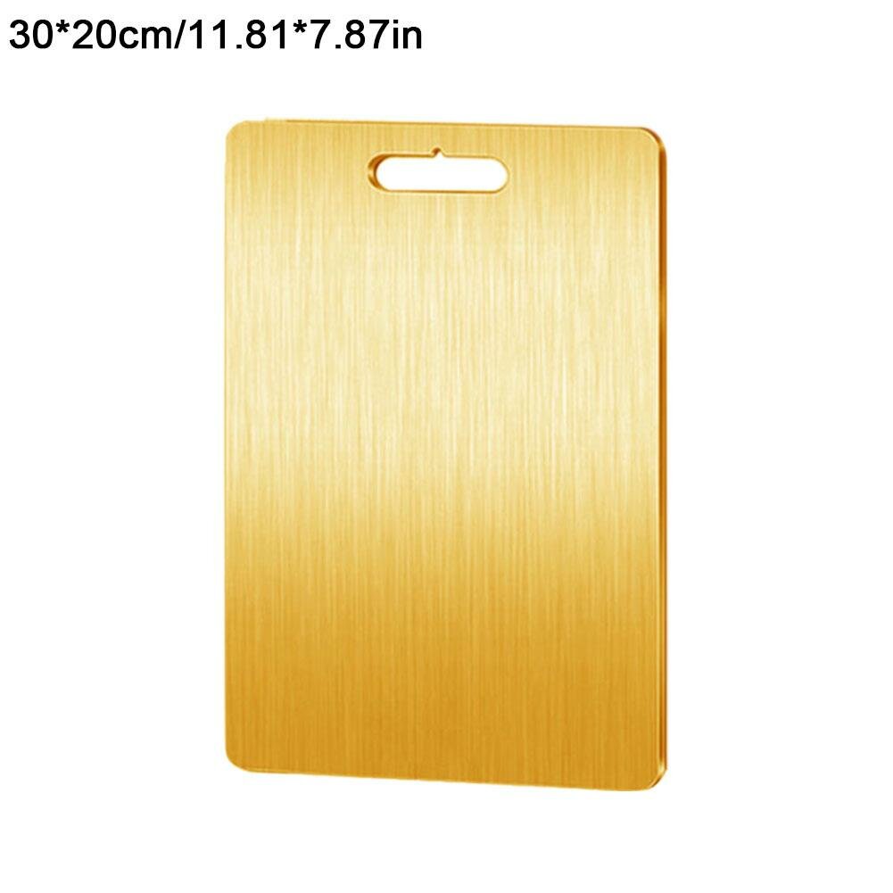 Доска разделочная для кухни металлическая из нержавеющей стали, двухсторонняя