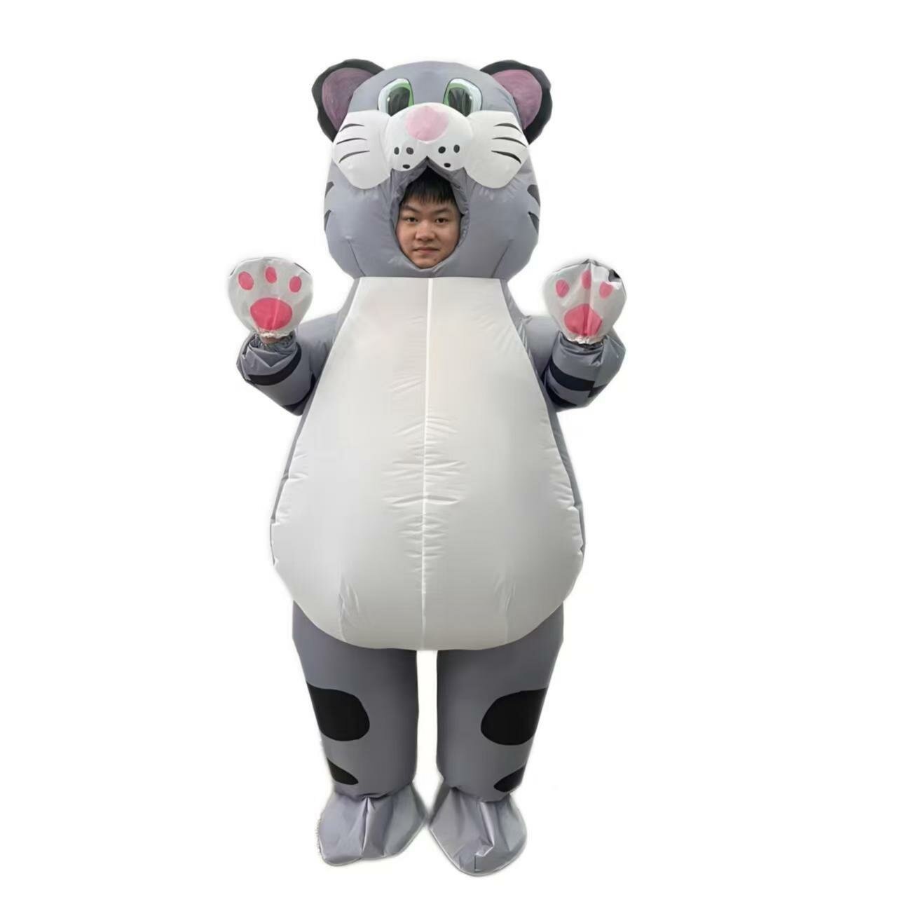 Надувной костюм-игрушка для вечеринок на Хэллоуин и Рождество: олень, бегемот, свинья, мультяшный олень для катания.