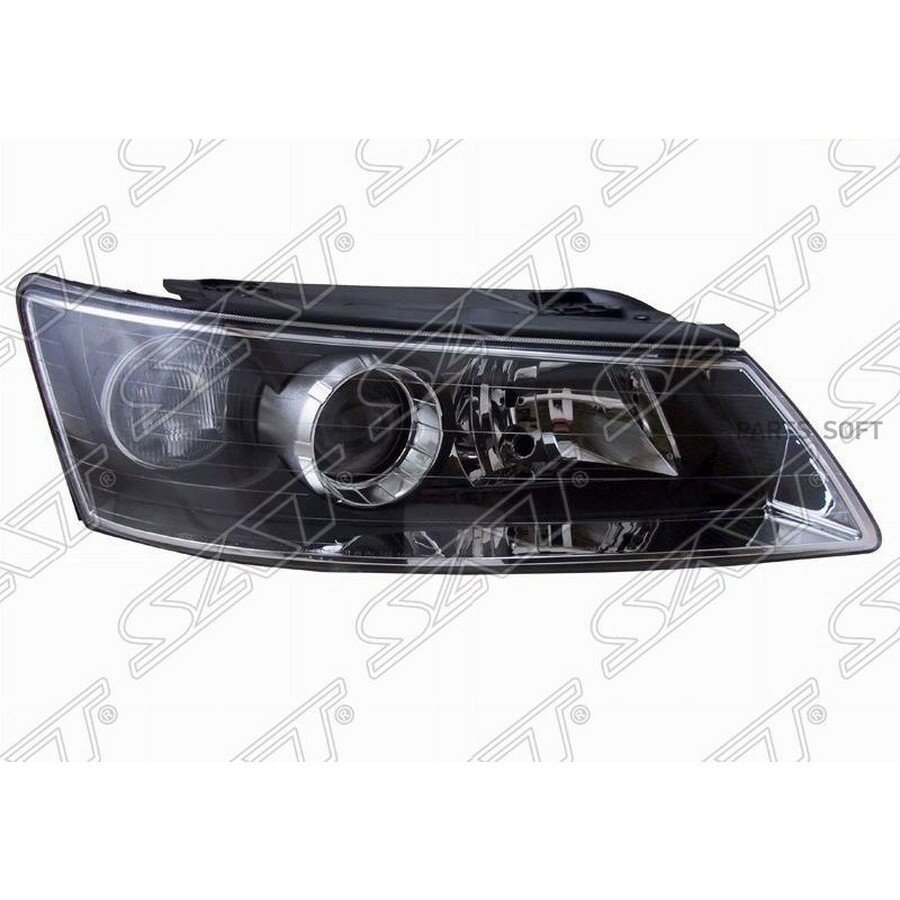 Фара Hyundai Sonata 04-07 (Справа/ Галоген/ Под электрокорректор) от официального дистрибьютора, SAT, артикул ST2211138R