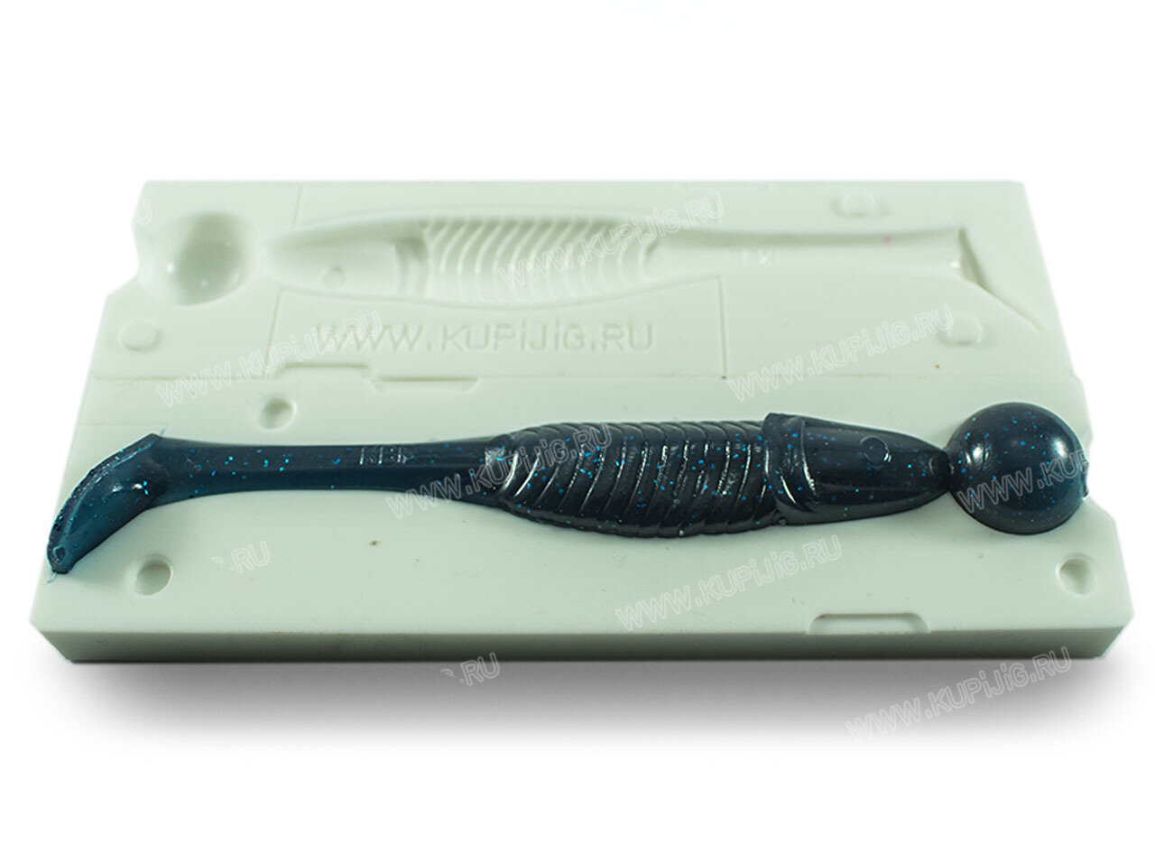 Bony Shad 4.6" 118 мм Форма из акрилового камня для литья рыболовных силиконовых приманок