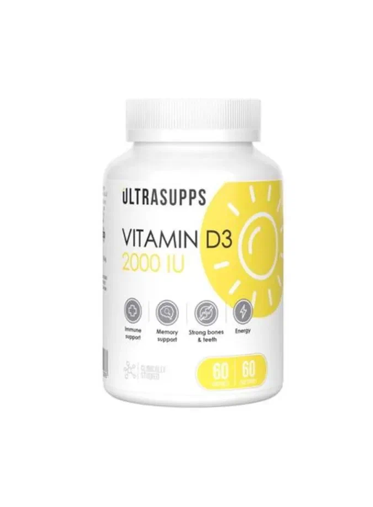 Ultrasupps Витамин Д3 2000МЕ капсулы №60