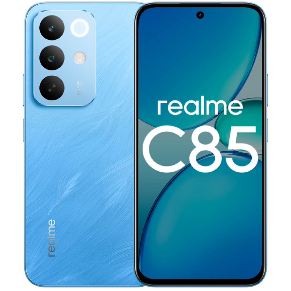 Смартфон Realme C85 8/256 ГБ Ростест/ЕАС, NFC, Dual nano SIM, синий