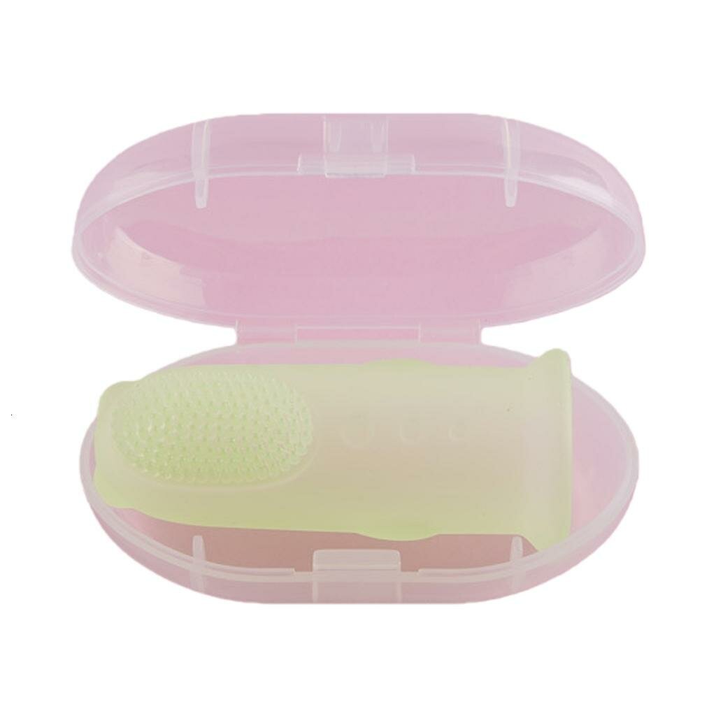 Силиконовая зубная щётка-массажёр для младенцев, Зеленый