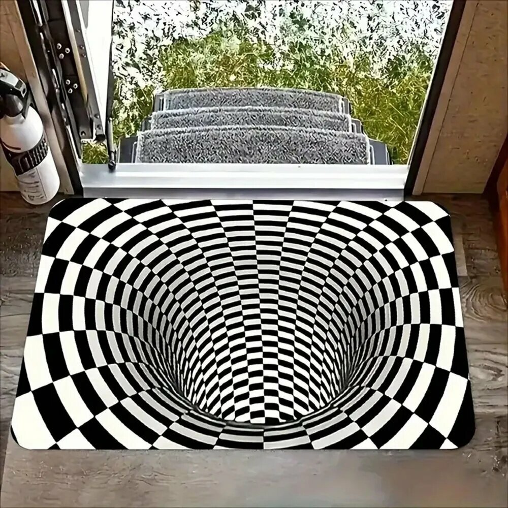 Ковер дорожка Оптическая иллюзия 40x60 см