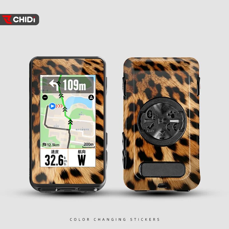 Наклейка для IGPSPORT IGS630, 58 Leopard print