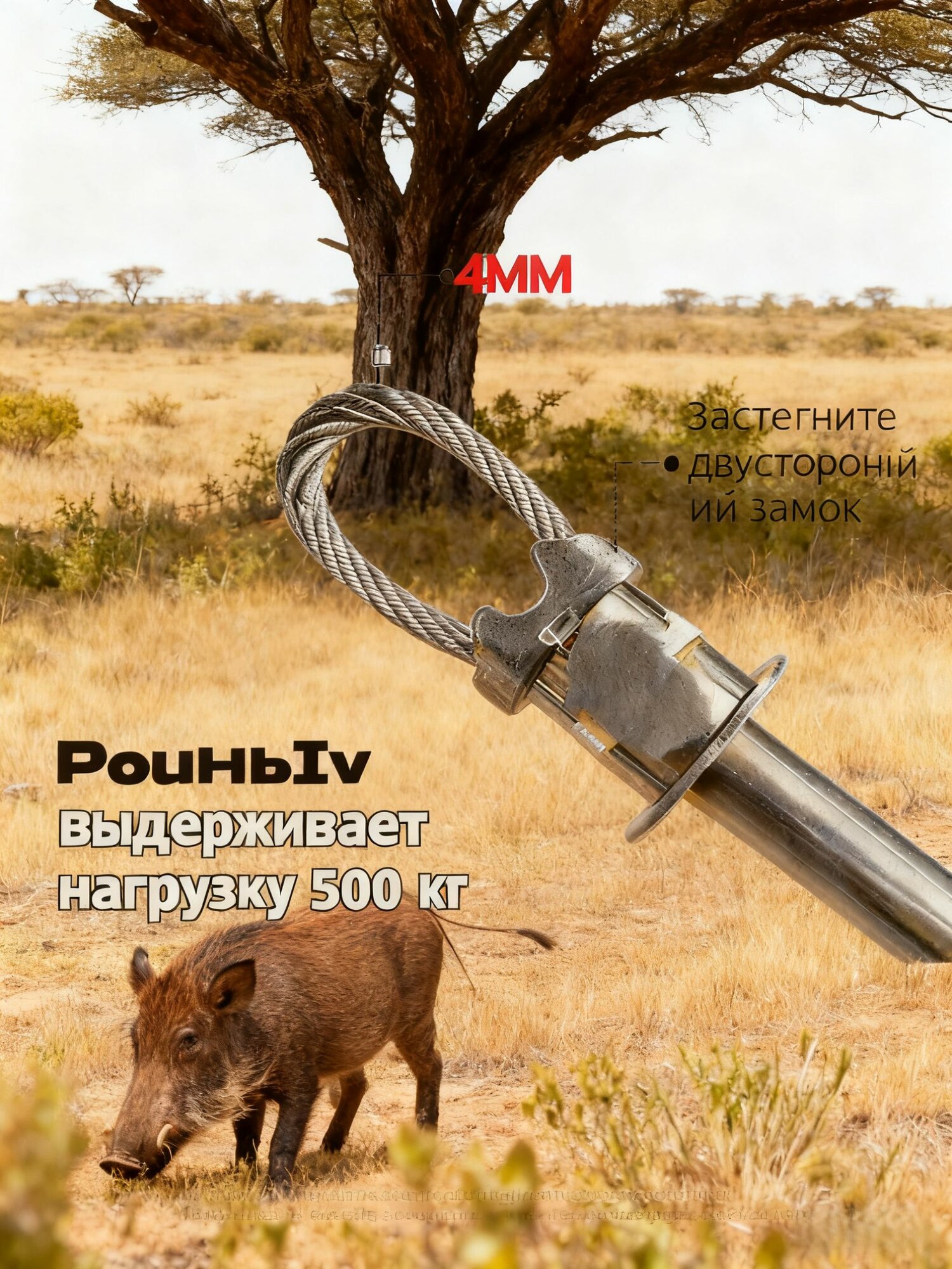 Двухпроводной кабель (с фиксирующим и вращающимся кольцом)