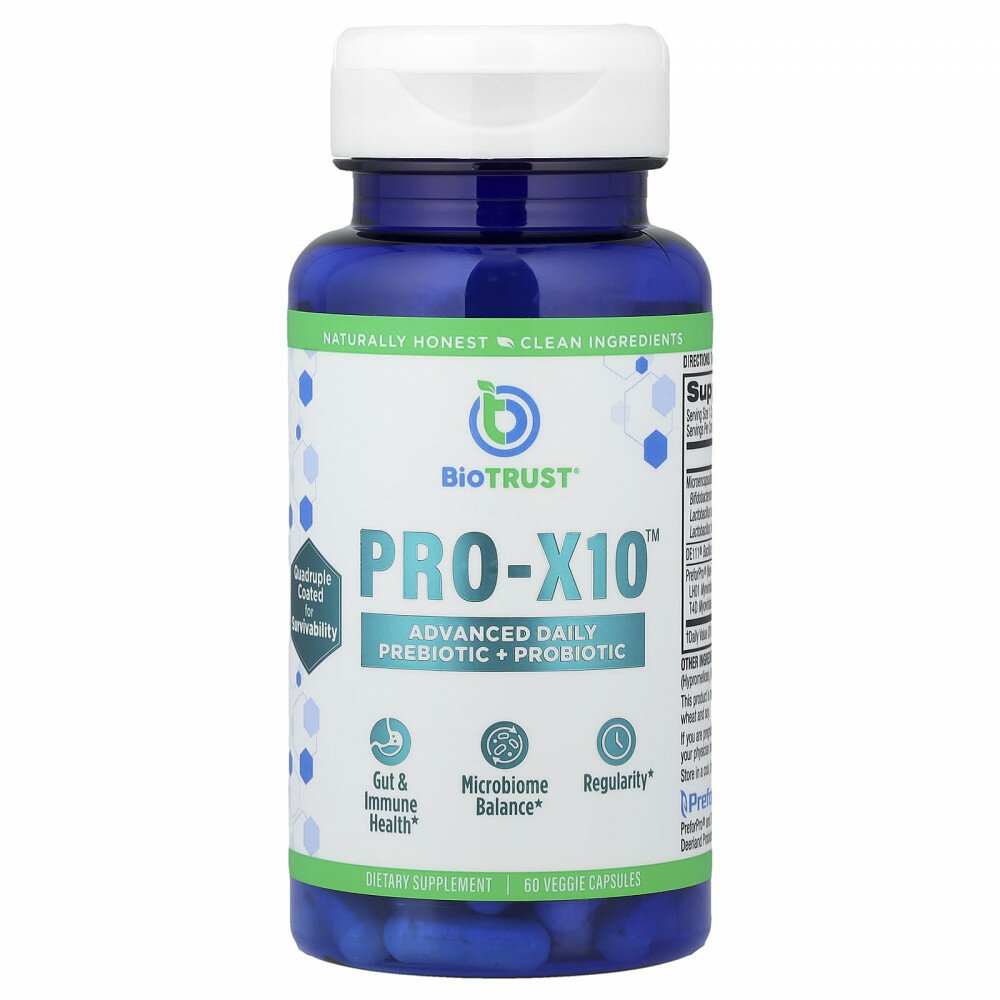 BioTRUST, Pro-X10™, 60 растительных капсул