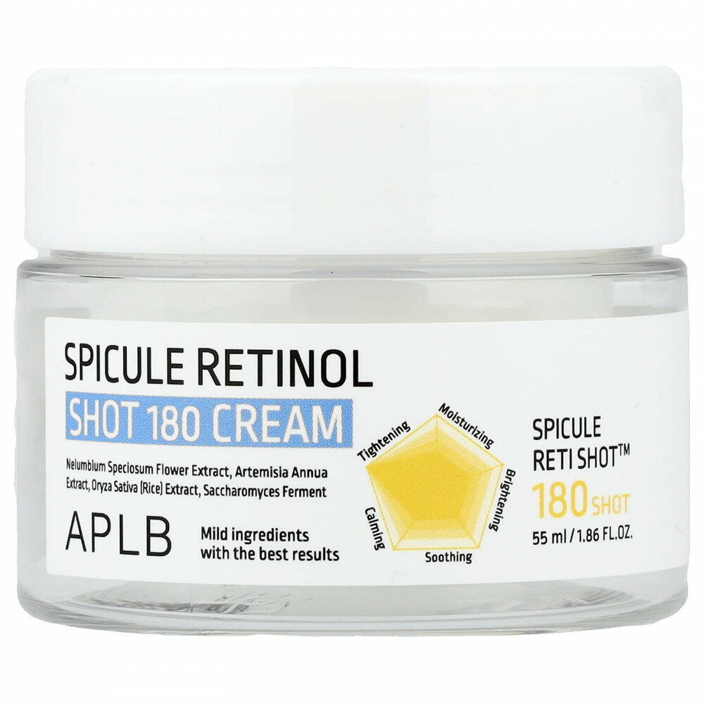 APLB, Spicule Retinol Shot 180, крем, 55 мл (1,86 жидк. Унции)
